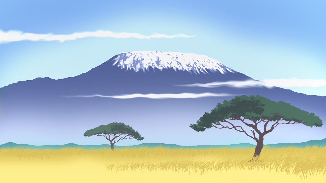 How To Draw Mount Kilimanjaro Simple And Easy Step By Step In Photoshop YouTube How To Draw Mount Kilimanjaro Simple And Easy Step By Step In Photoshop YouTube