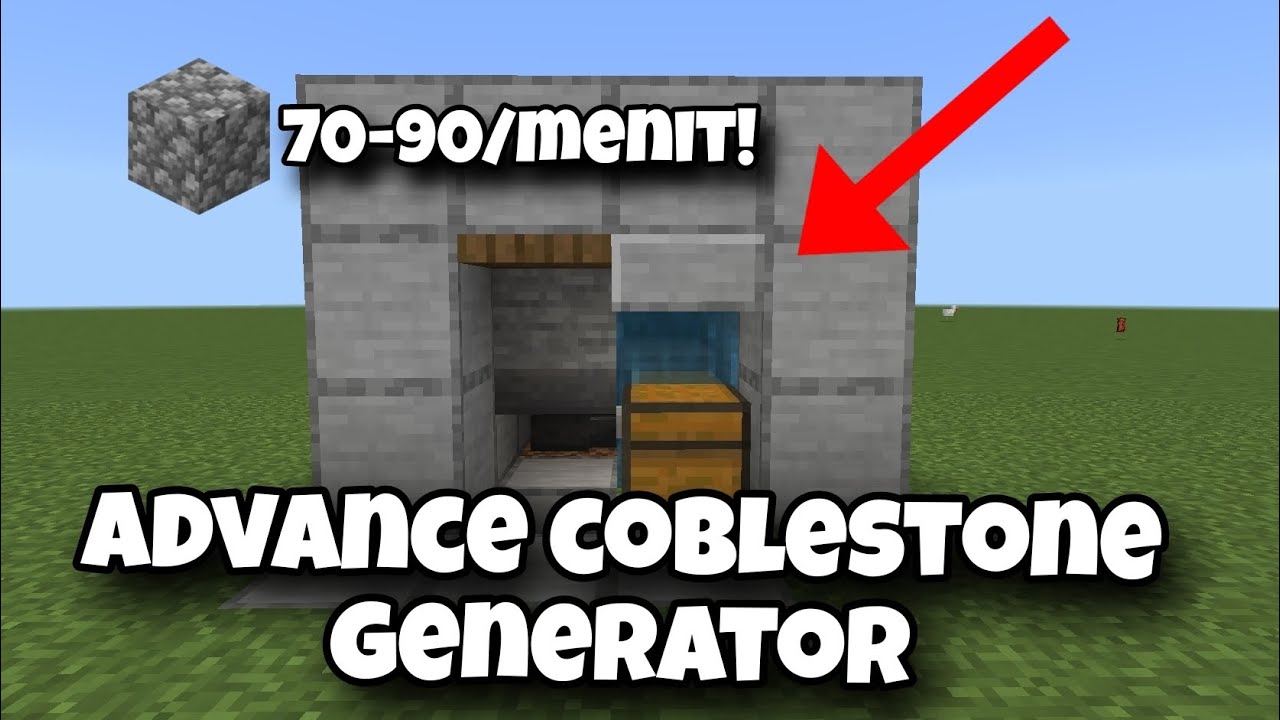 Advance coblestone generator tutorial |Minecraft Indonesia - YouTube