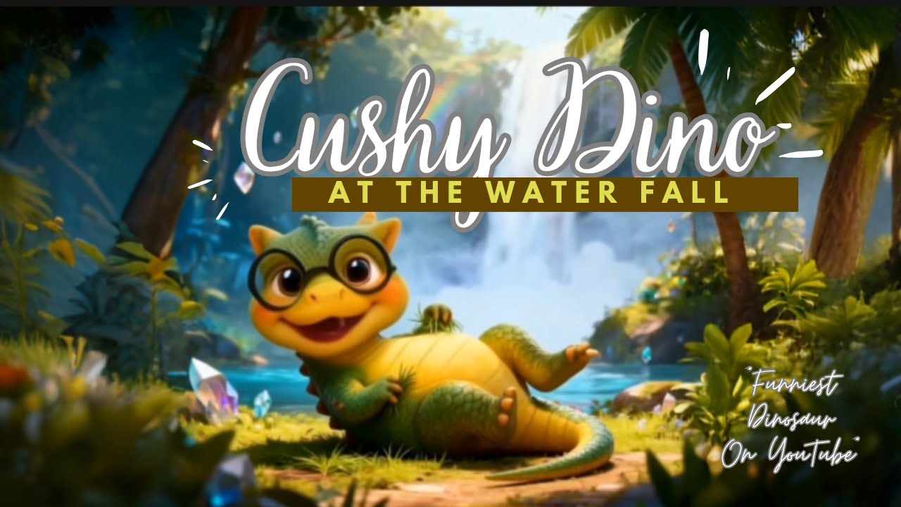 Cushy Dino At The Water Fall - YouTube
