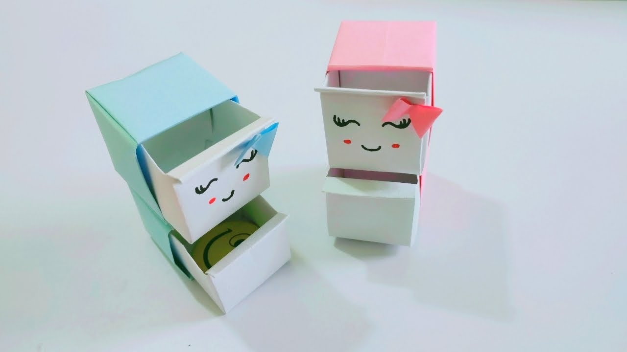 DIY Origami Paper Closet / Paper Closet or Wardrobe / Origami House ...