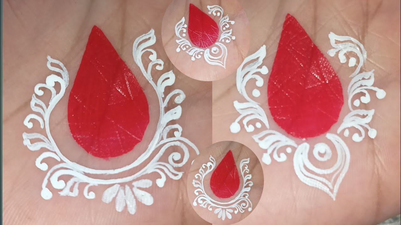 DROP SHAPE KOLKA DESIGN//#sjcreation #kolkaartist #KOLKA #viralvideo ...