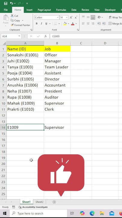Vlookup 2 Excel Excelfunctions Exceltips Exceltutorial Exceltricks Trending Shorts Short