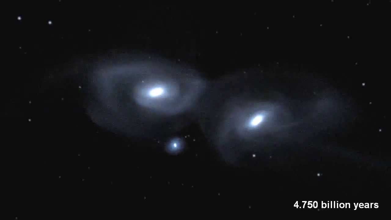 Milky Way - Andromeda Collision - YouTube