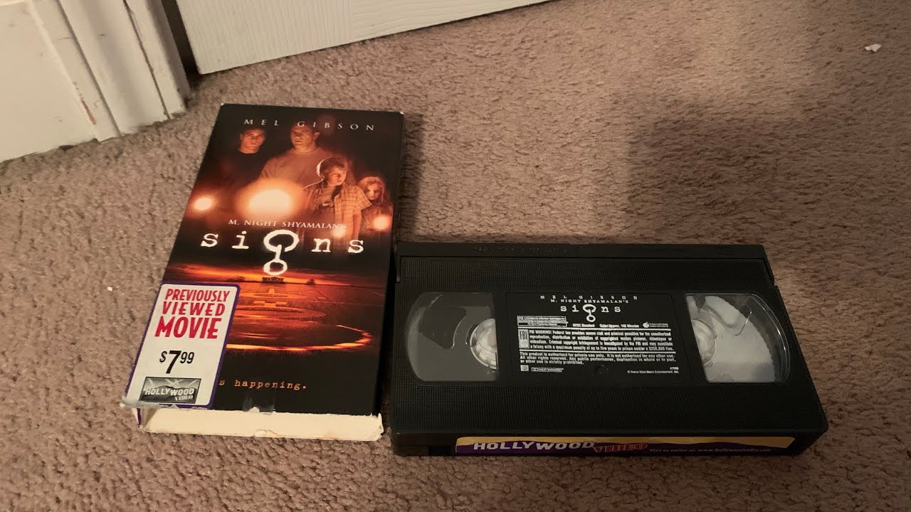 Opening to Signs 2002 VHS - YouTube