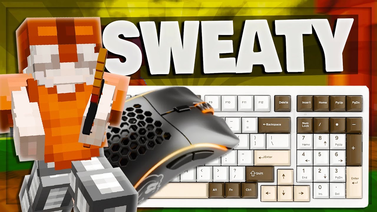 Sweaty Games | Keyboard and mouse ASMR | Hypixel solo Bedwars - YouTube