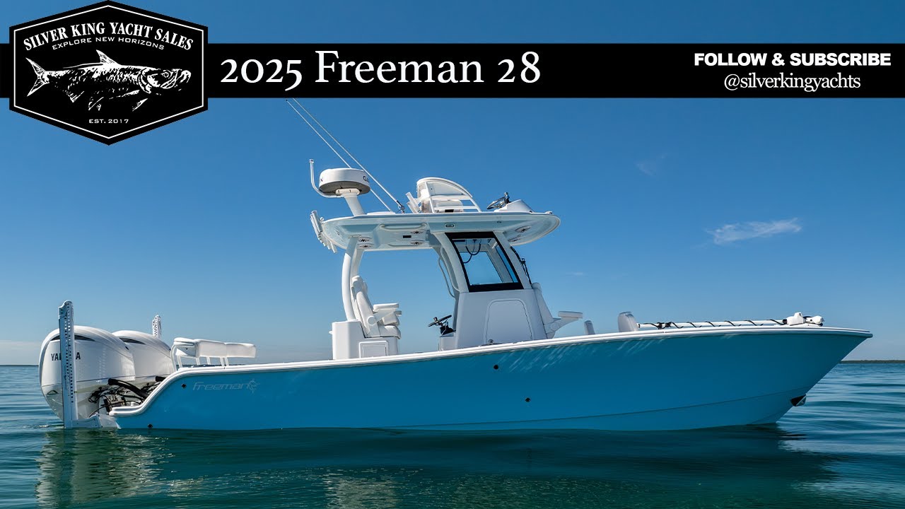 2025 Freeman Boatworks 28 Video Tour l Miami Florida l Silver King ...