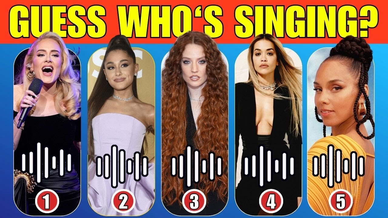 Guess the Singer Challenge: Alicia Keys, Adele, Demi Lovato, Rita Ora ...