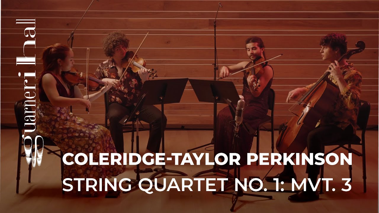 Poiesis Quartet: Coleridge-Taylor Perkinson String Quartet No. 1 - Mvt ...
