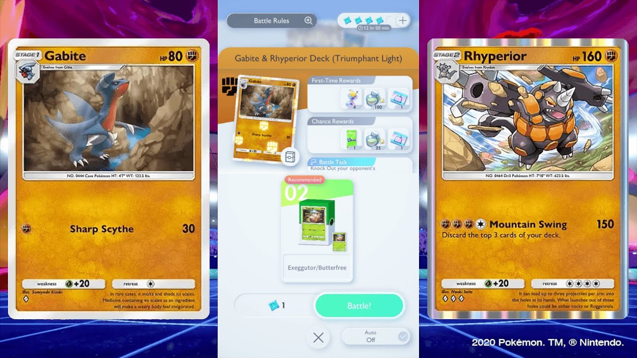 Gible Drop Event - Gabite & Rhyperior Deck (Triumphant Light) Pokémon ...