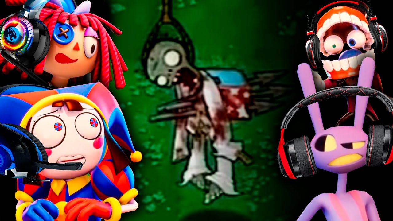 The Amazing Digital Circus Characters Play Plants vs Zombies Horror ...