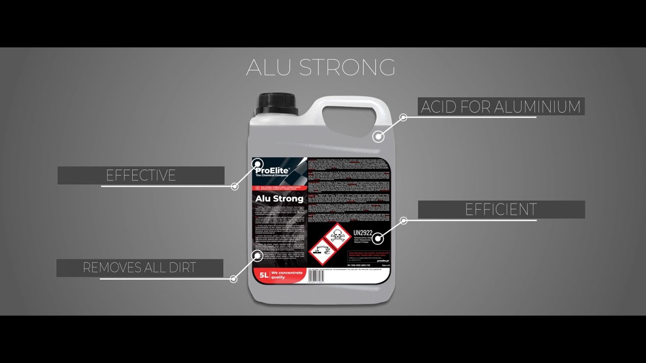 Extremely powerful product for removing stains from aluminium surfaces ...
