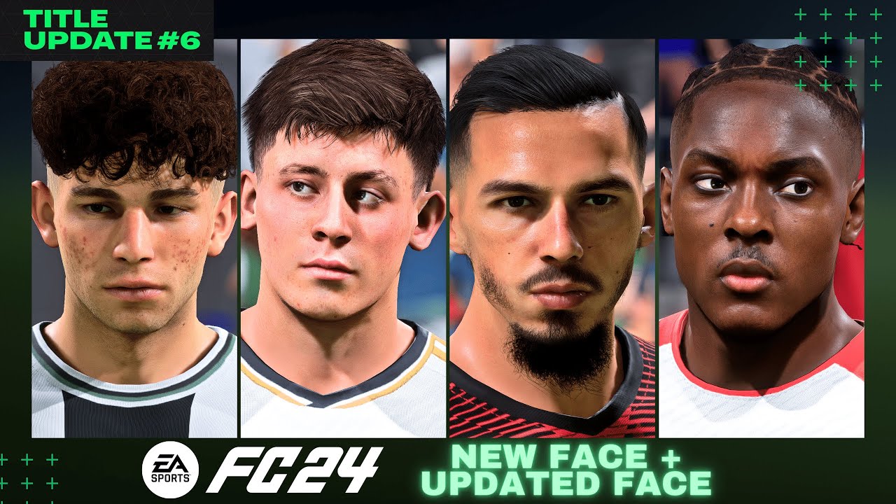 FC 24 - New & Updated Face Title Update #6 + Squad File - YouTube