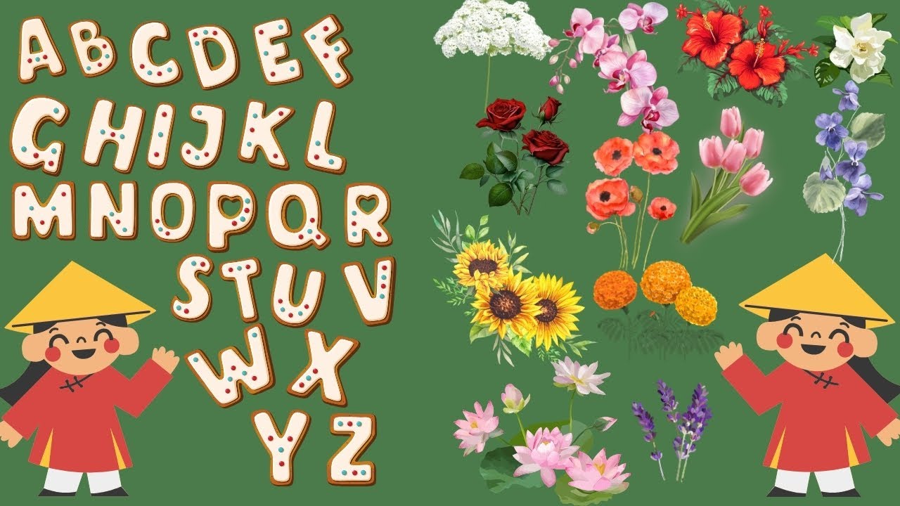 ABC Flower Song for Kids | Learn the Alphabet with Beautiful Flowers A ...
