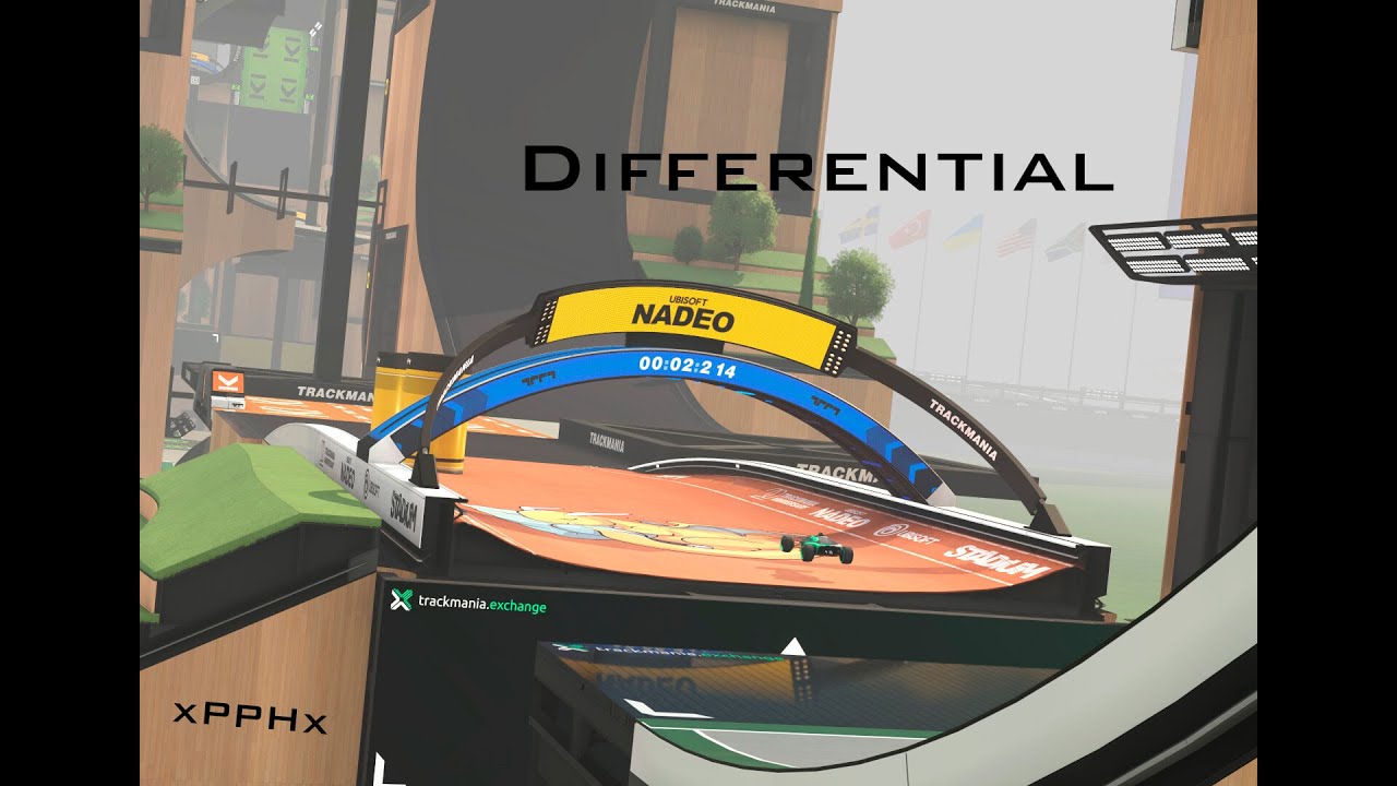 Differential, a 2 block wide fullspeed map in trackmania - YouTube