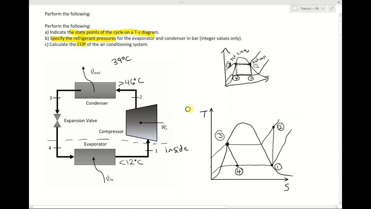 Air Conditioning Cycle Design Example - YouTube