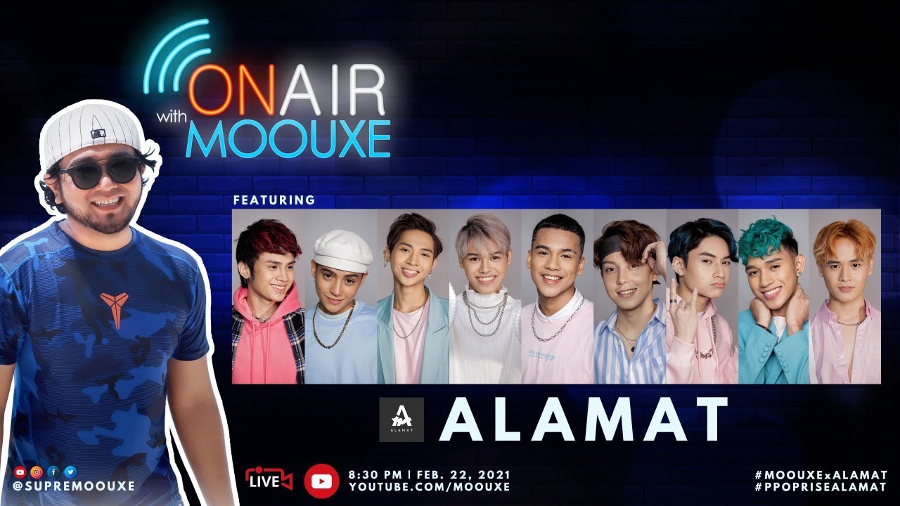 PPOP Newest Boy Group ALAMAT | LIVE Interview | On AIR w/ MOOUXE - YouTube