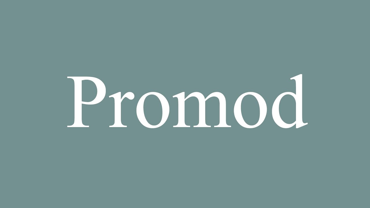 How to Pronounce ''Promod'' Correctly in French - YouTube