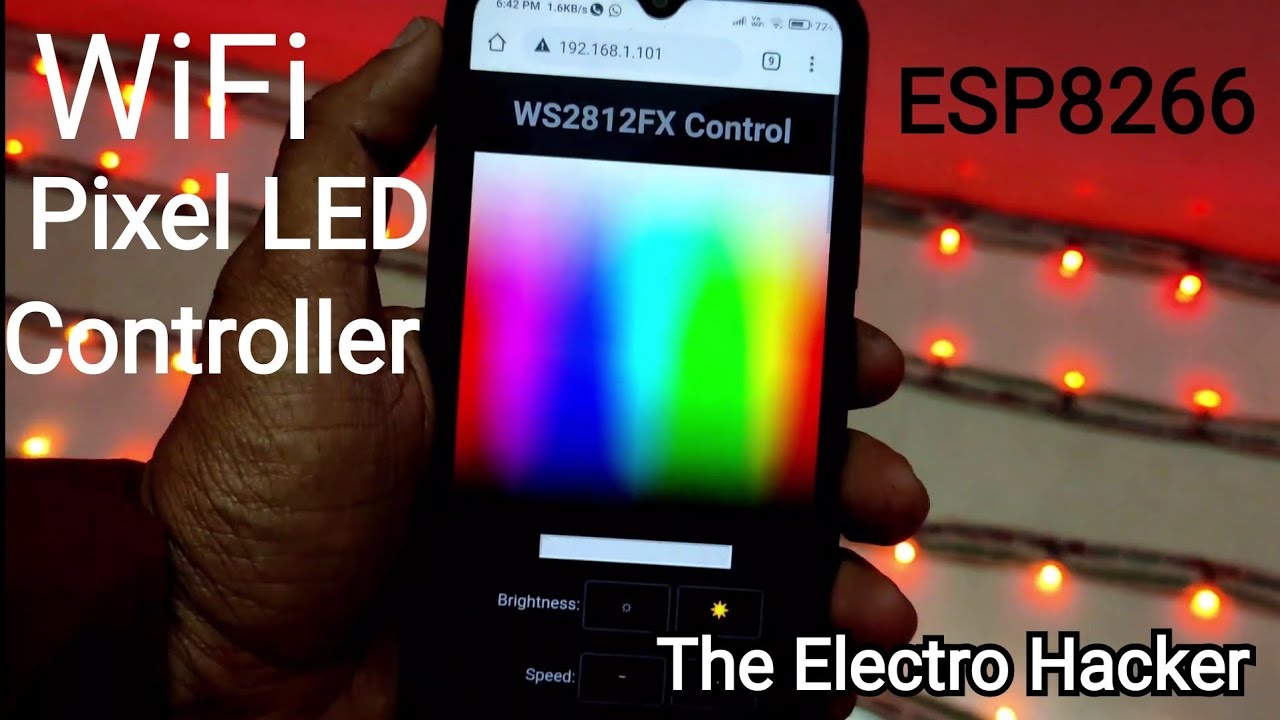 How To Make WiFi Controlled_Pixel LED With NodeMCU (WS2811) The Electro Hacker (Hindi) - YouTube