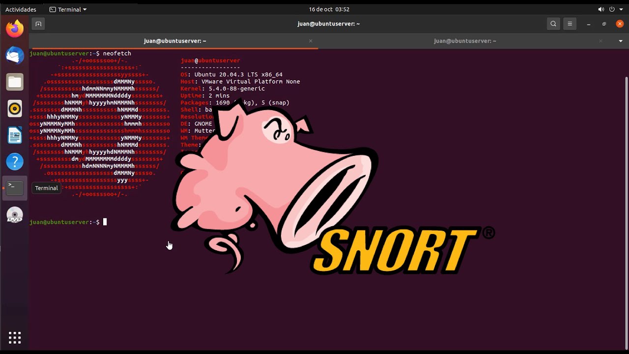 Video instalación Snort en ubuntu server 20.04 - YouTube