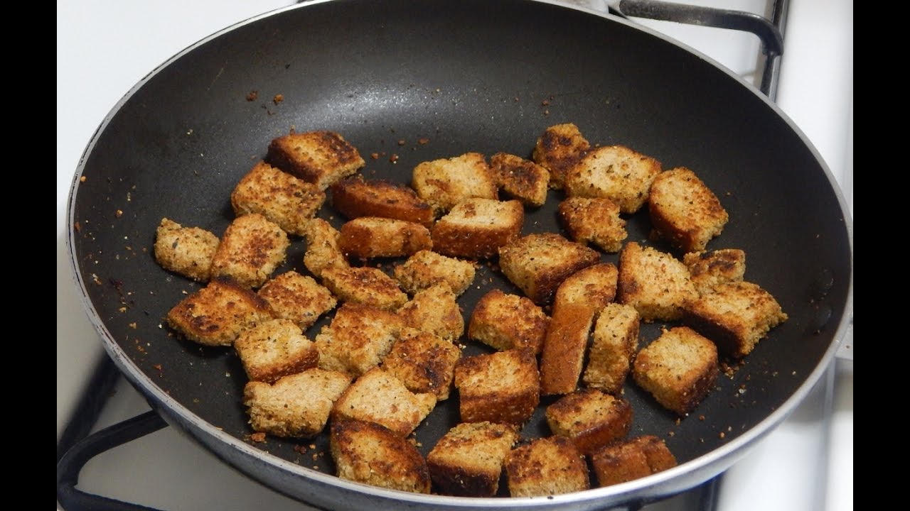 Homemade Croutons Recipe - How to Make Basic Croutons - Restaurant ...