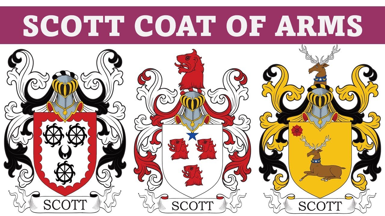 Scott Coat of Arms & Family Crest - Symbols, Bearers, History - YouTube