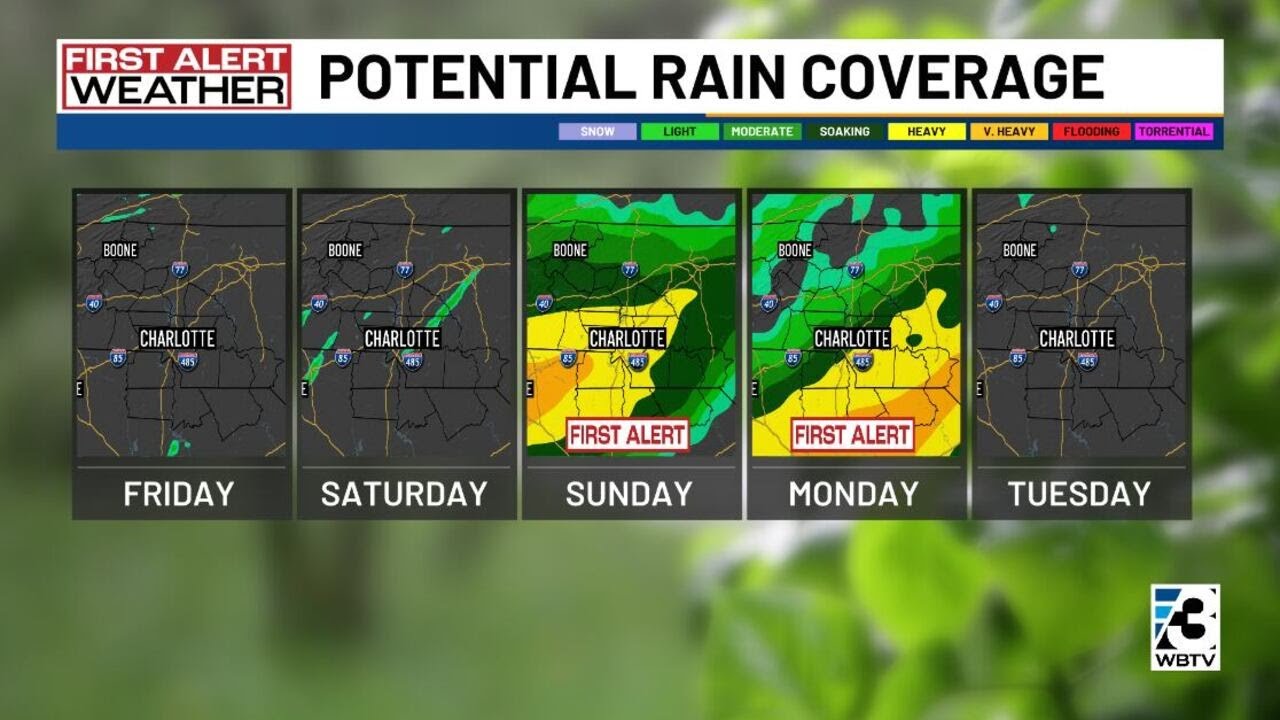 Charlotte Metro weather forecast for April 3, 2025 -- Afternoon update ...