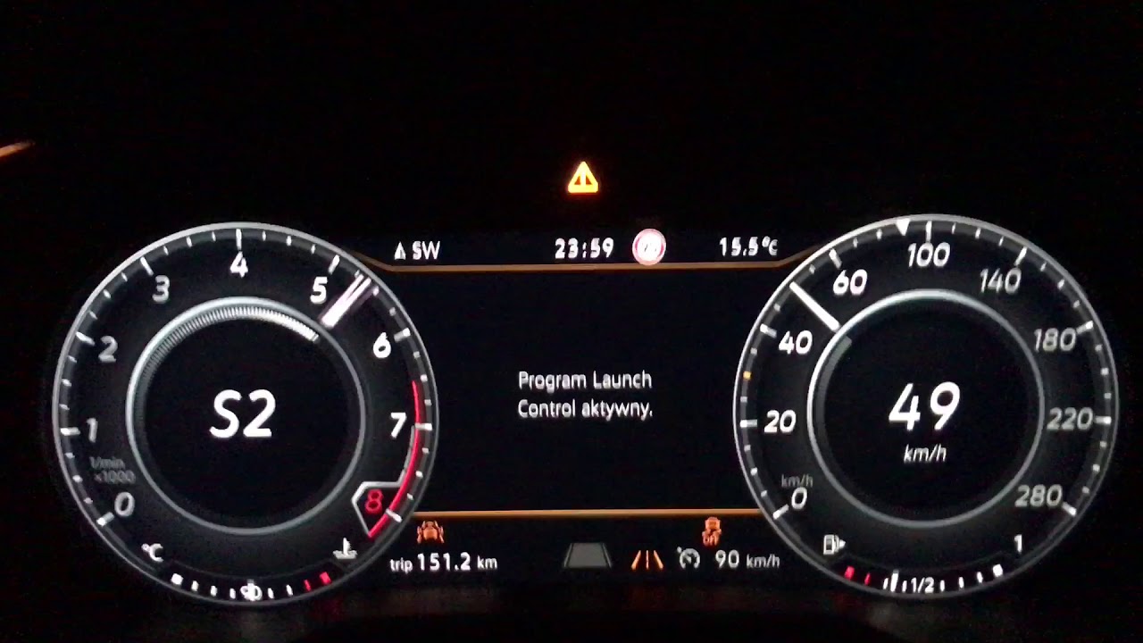 VW Arteon 2.0 TSI DSG 4Motion Launch Control 0-100 km/h - YouTube