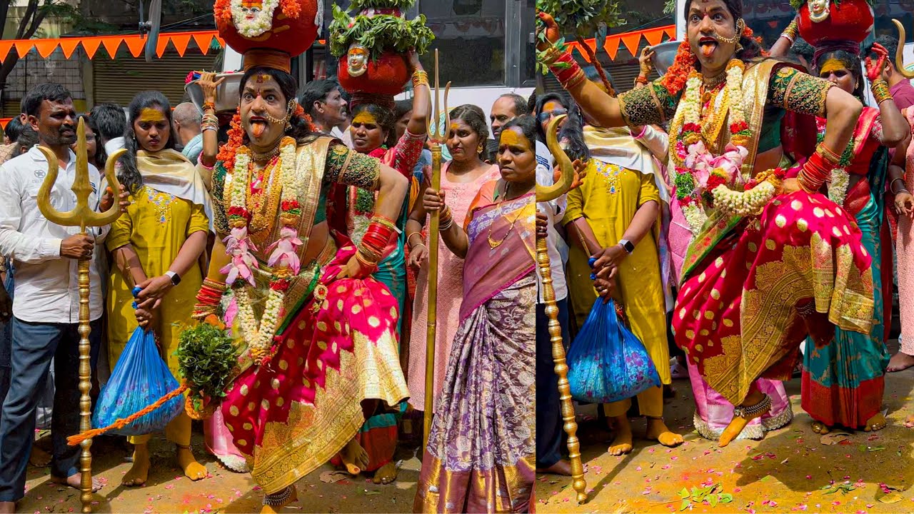 Rakesh Bonam Anna Bonam Dance at Secunderabad Bonalu 2025 ...