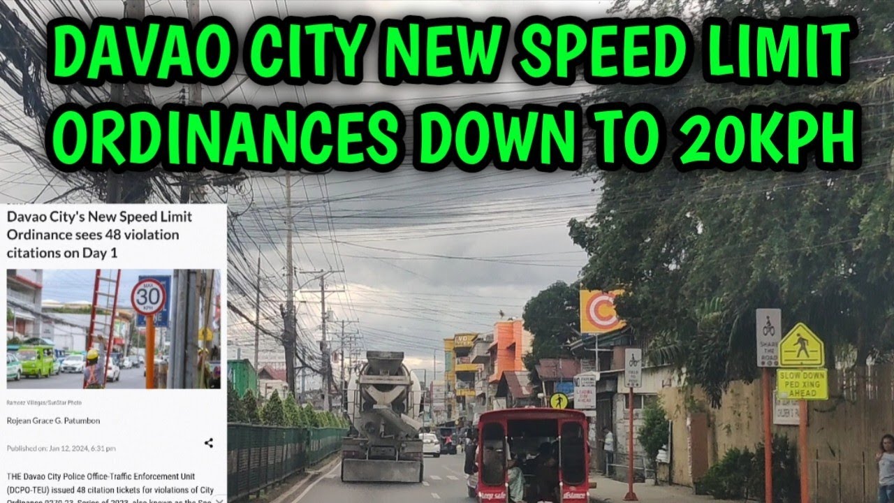 DAVAO CITY UPDATE SA SPEED LIMIT - YouTube
