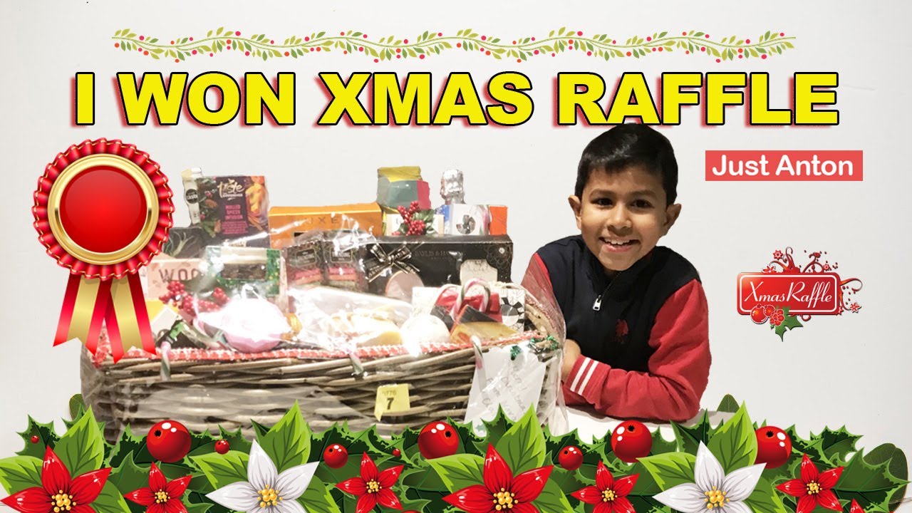I WON XMAS RAFFLE PRIZE – HERE IS WHAT I GOT ~ JUST ANTON - YouTube