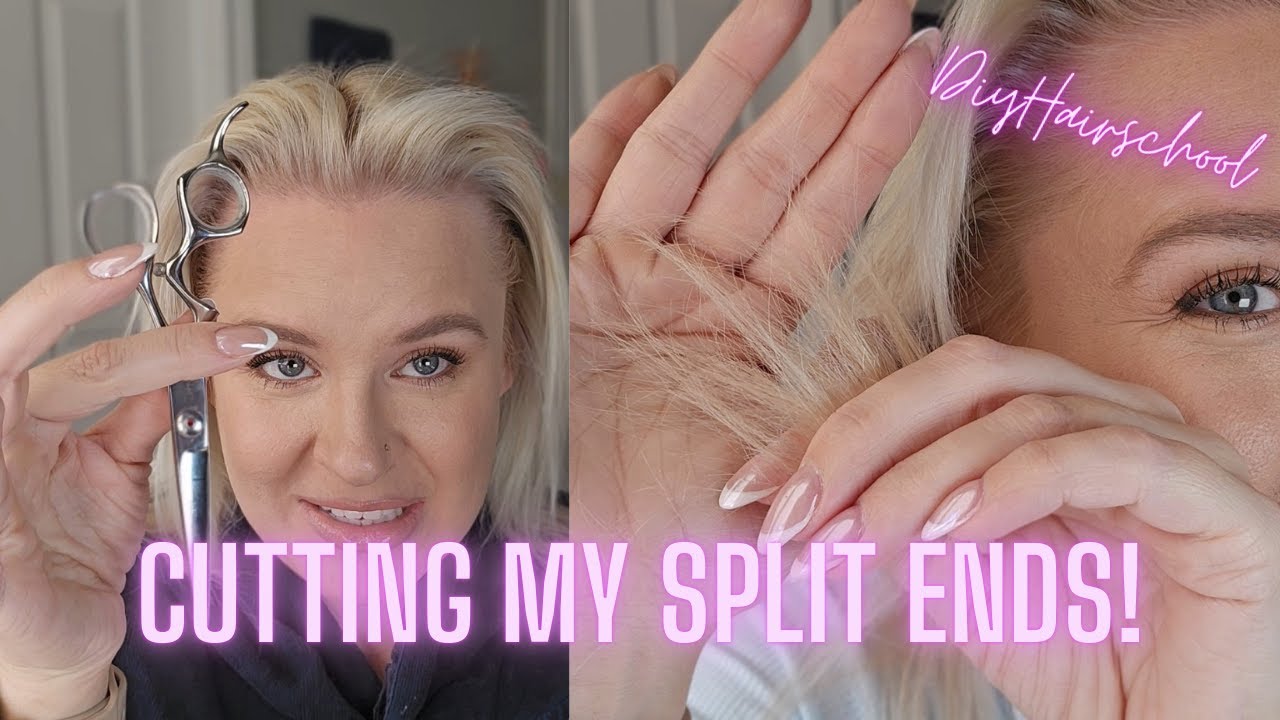 How to Trim Split Ends at Home | Easy Hair Maintenance Between Salon ...