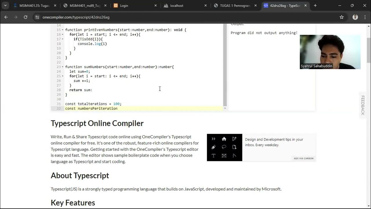 Tugas 1 Pemrograman Berbasis Perangkat Bergerak - YouTube