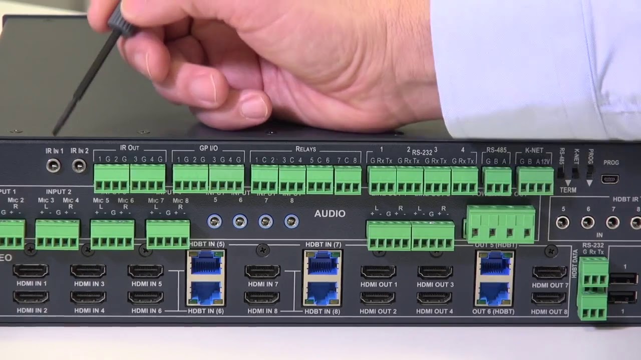 Kramer VS 88UT 8x8 4K60 HDMIHDBT 2.0 Matrix Switcher with Room Control ...