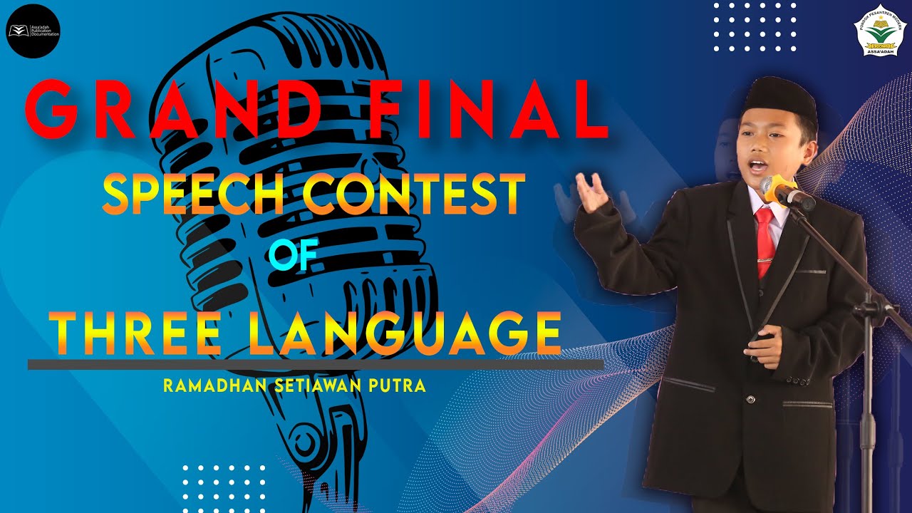 Ramadhan Setiawan Putra | SPEECH CONTEST OF THREE LANGUAGE - YouTube