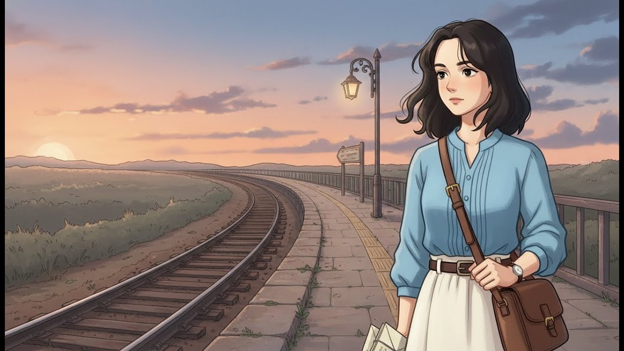 Evening Bells at a Quiet Hillside Station | Ghibli-Style Calm - YouTube