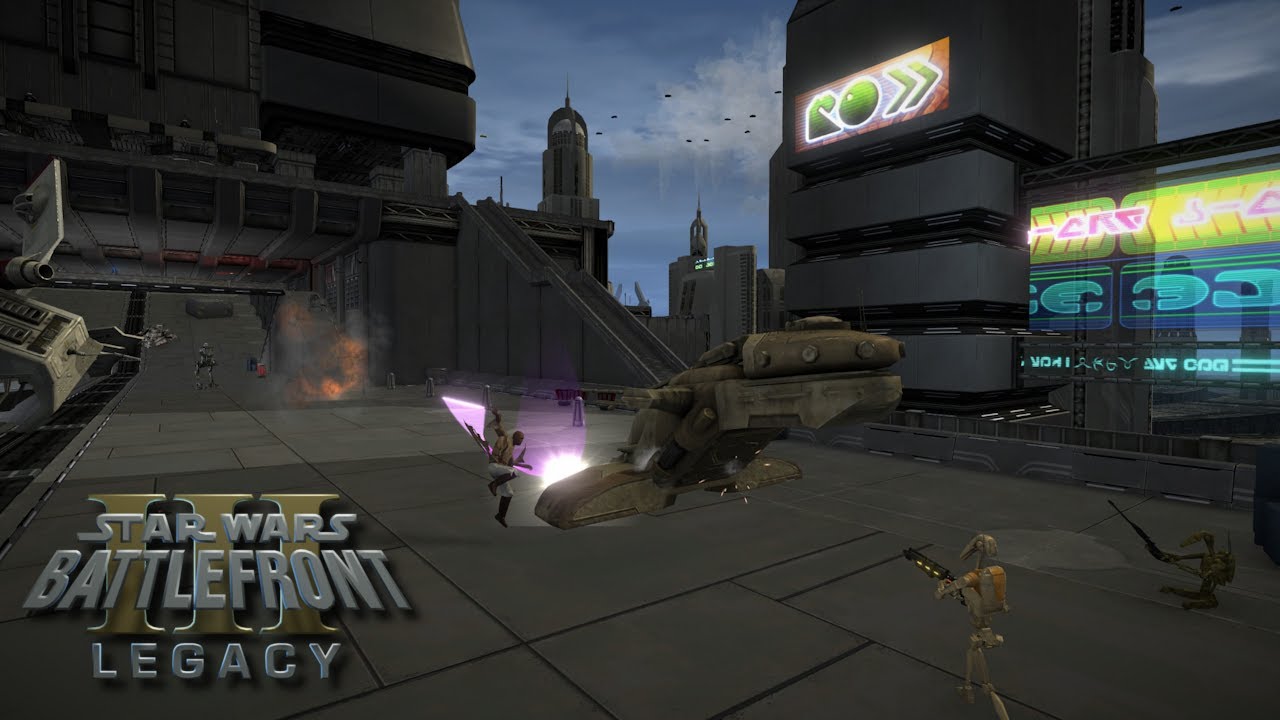 Star Wars Battlefront 3 LEGACY (SWBF2 Mod) - Coruscant (Orbital Assualt) - YouTube