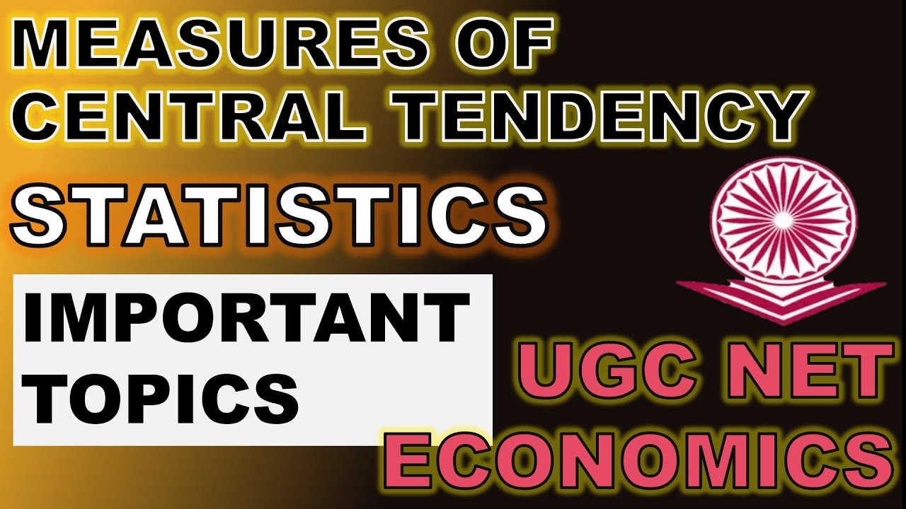 Measures of Central tendency/ Statistics ugc net economics # ...