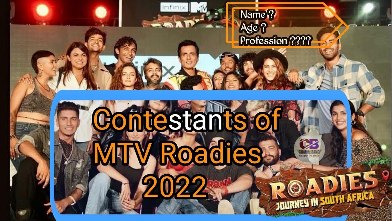 MTV Roadies 2022 Contestants Names,Age & Profession//Roadies Journey in ...