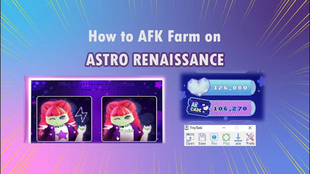 How to AFK Farm on Astro Renaissance (PC Only) - YouTube