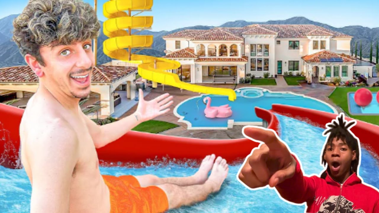 *Reacting To I Built A Waterpark In My Backyard By FaZe Rug* - YouTube