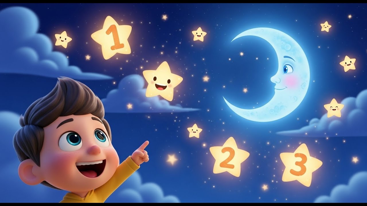 Counting Stars in the Night Sky | Kids Song and Nursery Rhyme - YouTube