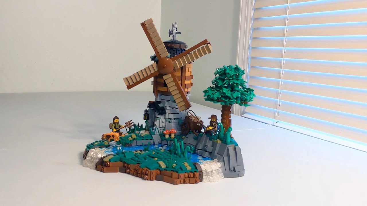 LEGO Windmill MOC Timelapse - YouTube