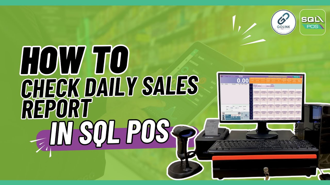 How to check daily sales report in SQL Pos System - YouTube
