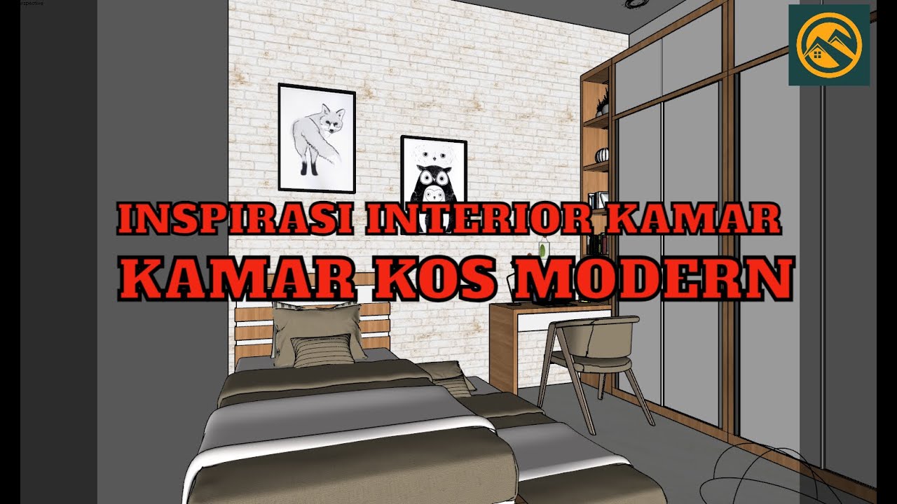 Inspirasi Design Interior Kamar Kos Modern #diLuarNalarDesign - YouTube