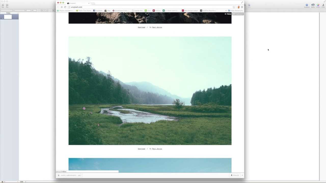 How upload a background image to Keynote. - YouTube