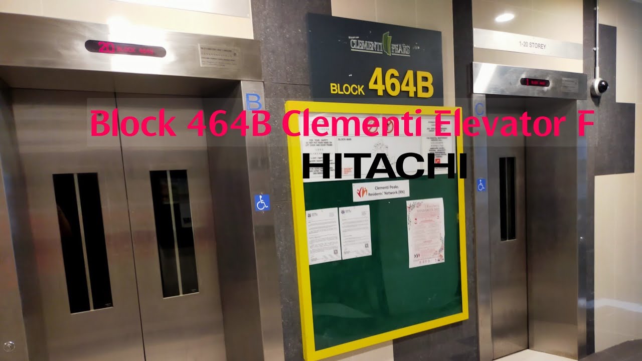 Block 464B Clementi Peaks Hitachi Elevator F (High Rise) - YouTube