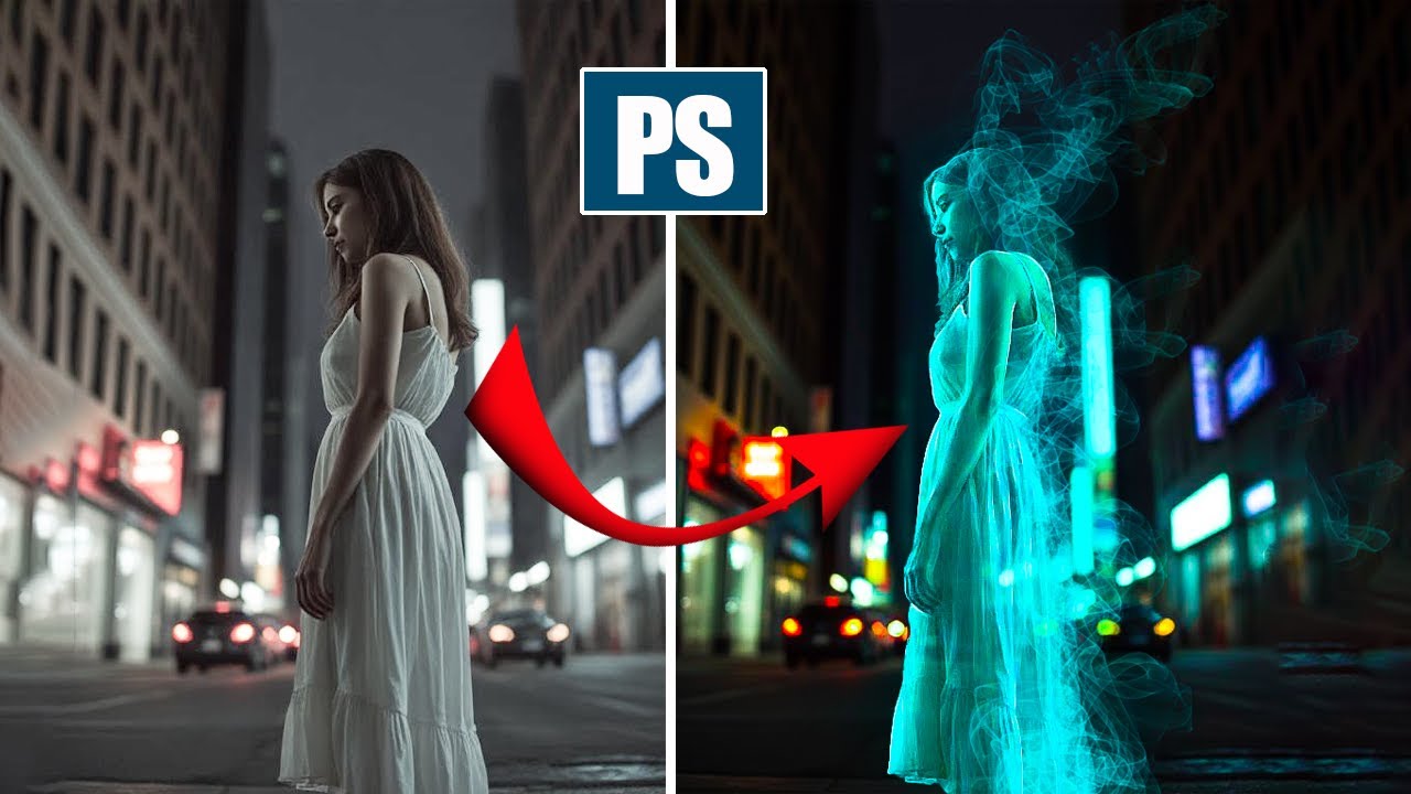 Transform Into Ghost Photoshop Tutorial For Beginner - YouTube