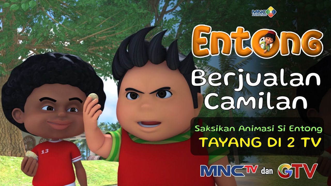 KESERUAN ANIMASI ENTONG - BERJUALAN CAMILAN - YouTube
