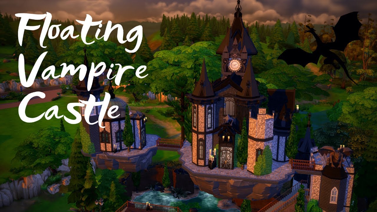 The Sims 4 Speed Build |🦇 FLOATING VAMPIRE CASTLE 🦇| NOCC - YouTube