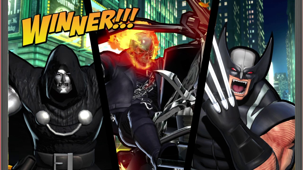 ULTIMATE MARVEL VS. CAPCOM 3 Ghost Rider,Wolverine,Doctor Doom ...